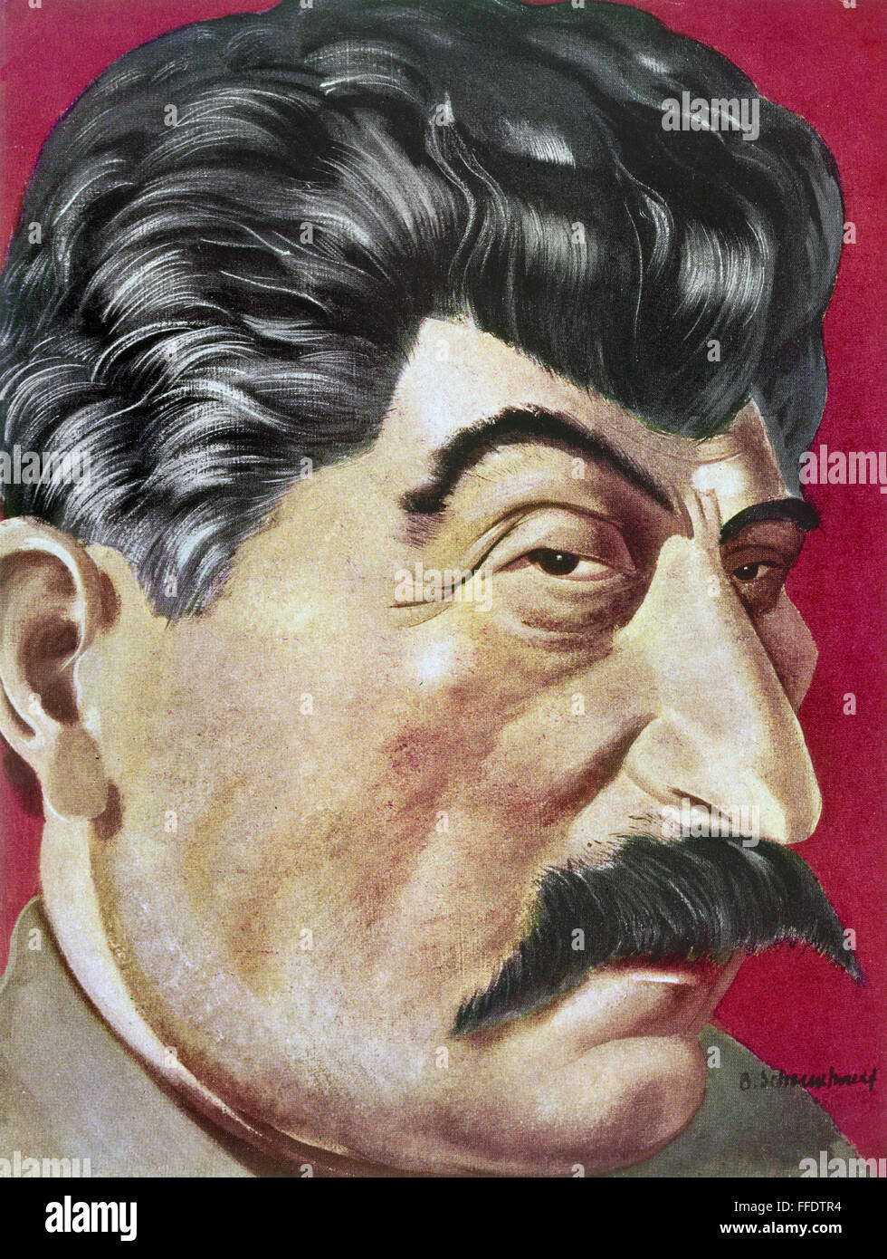 Stalin cartoon Banque d'image et photos - Alamy
