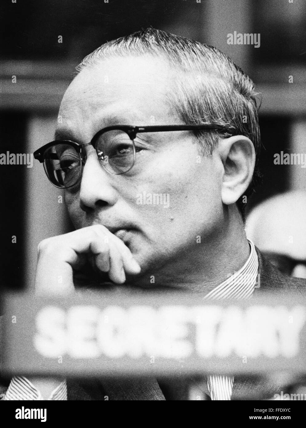 U Thant (1909-1974). /NBurmese diplomate et secrétaire général de l ...