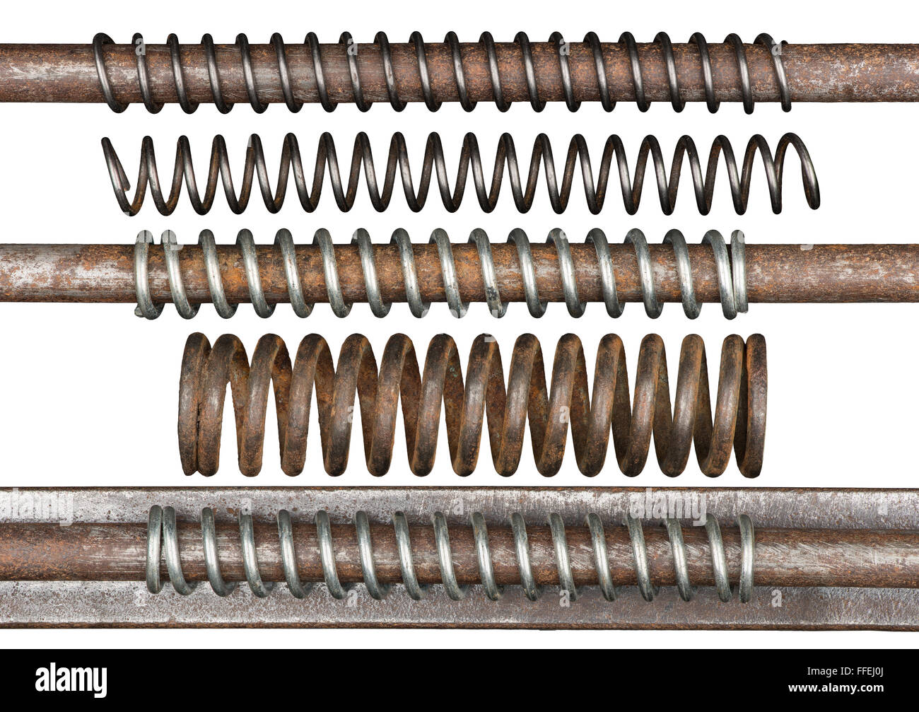 Metal springs Banque de photographies et d’images à haute résolution ...