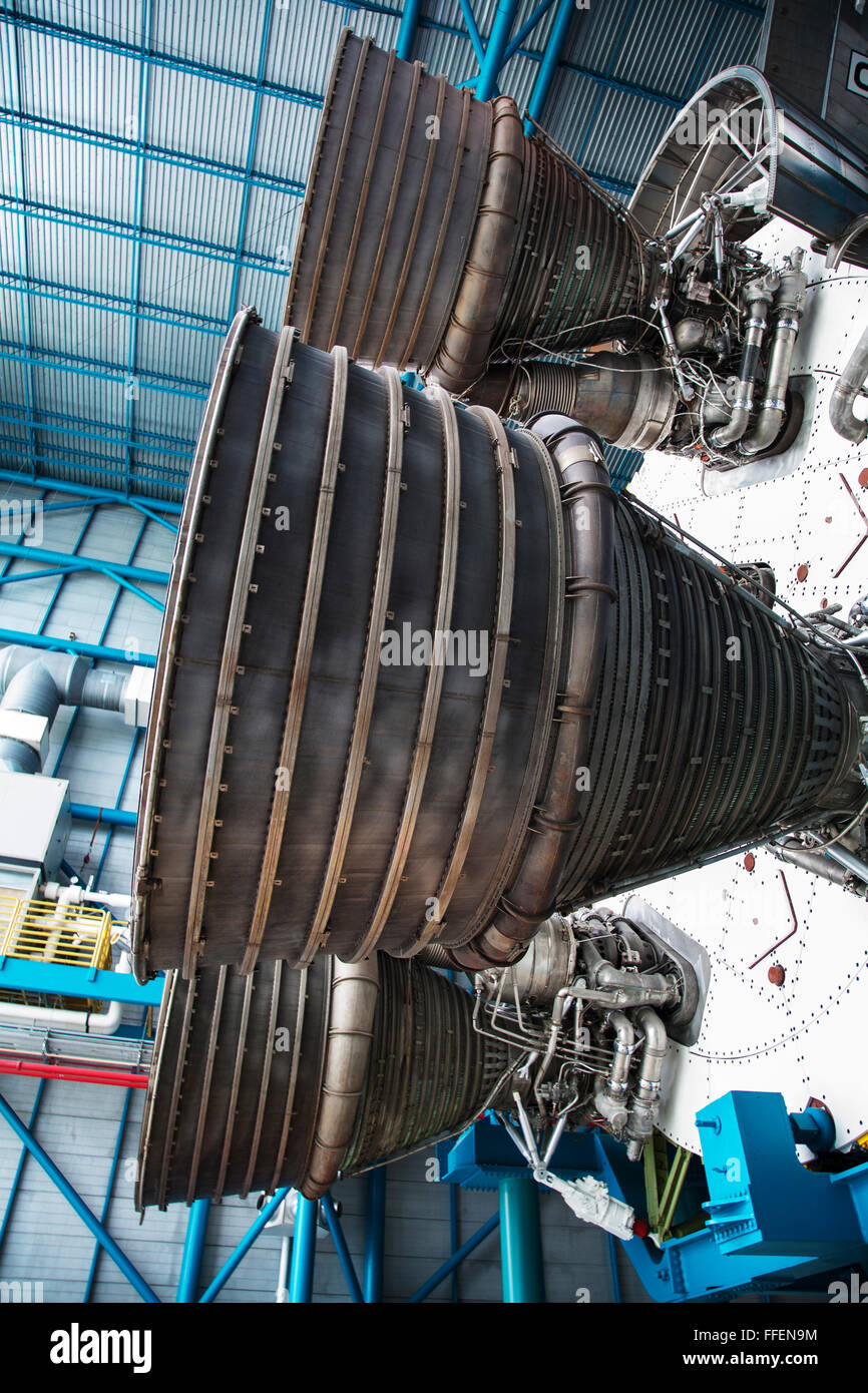 Fusée Apollo Saturn V sur l'affichage de la NASA au Centre spatial ...