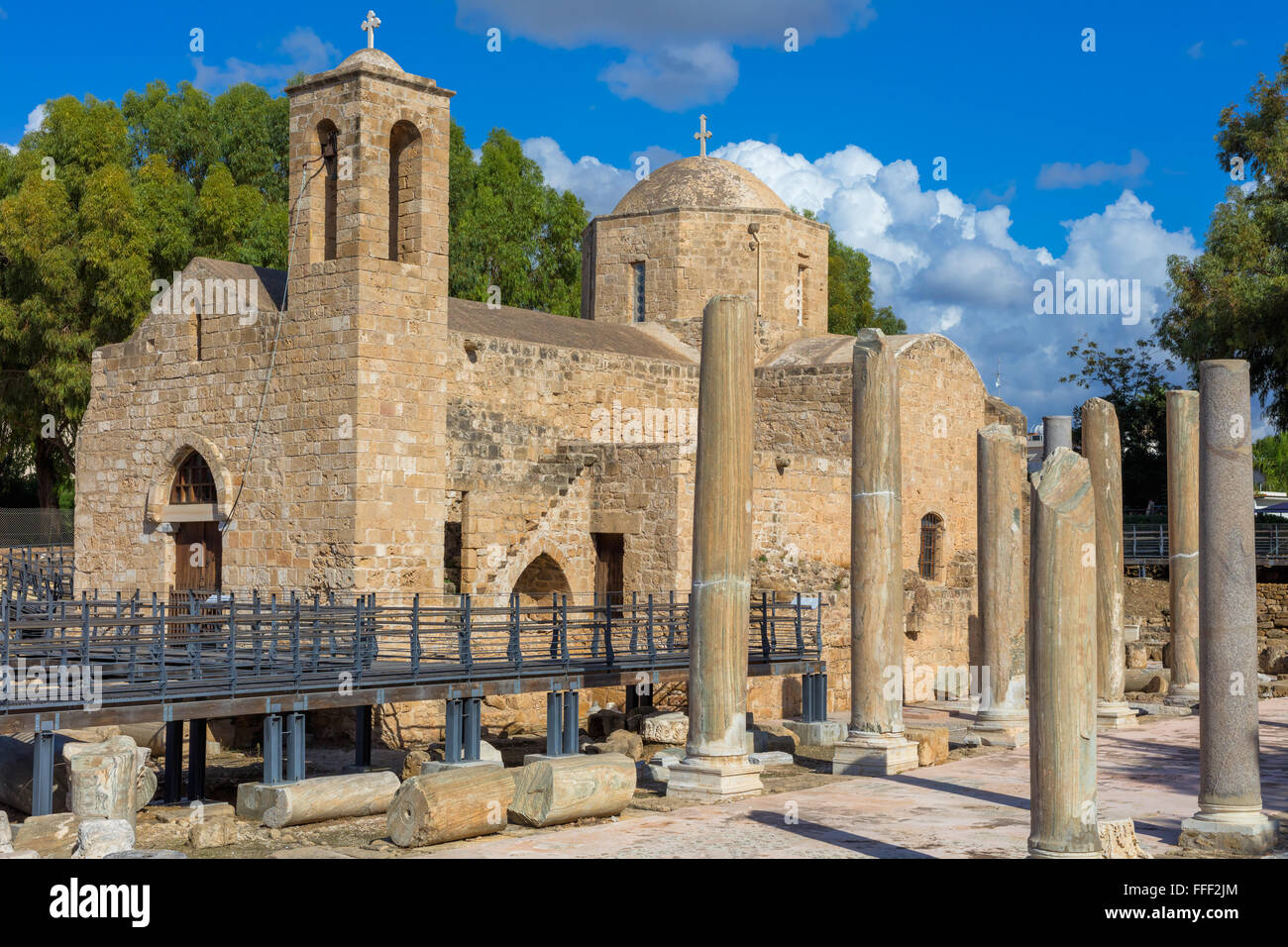 Église Panagia Chrysopolitissa, Paphos, Chypre Photo Stock - Alamy