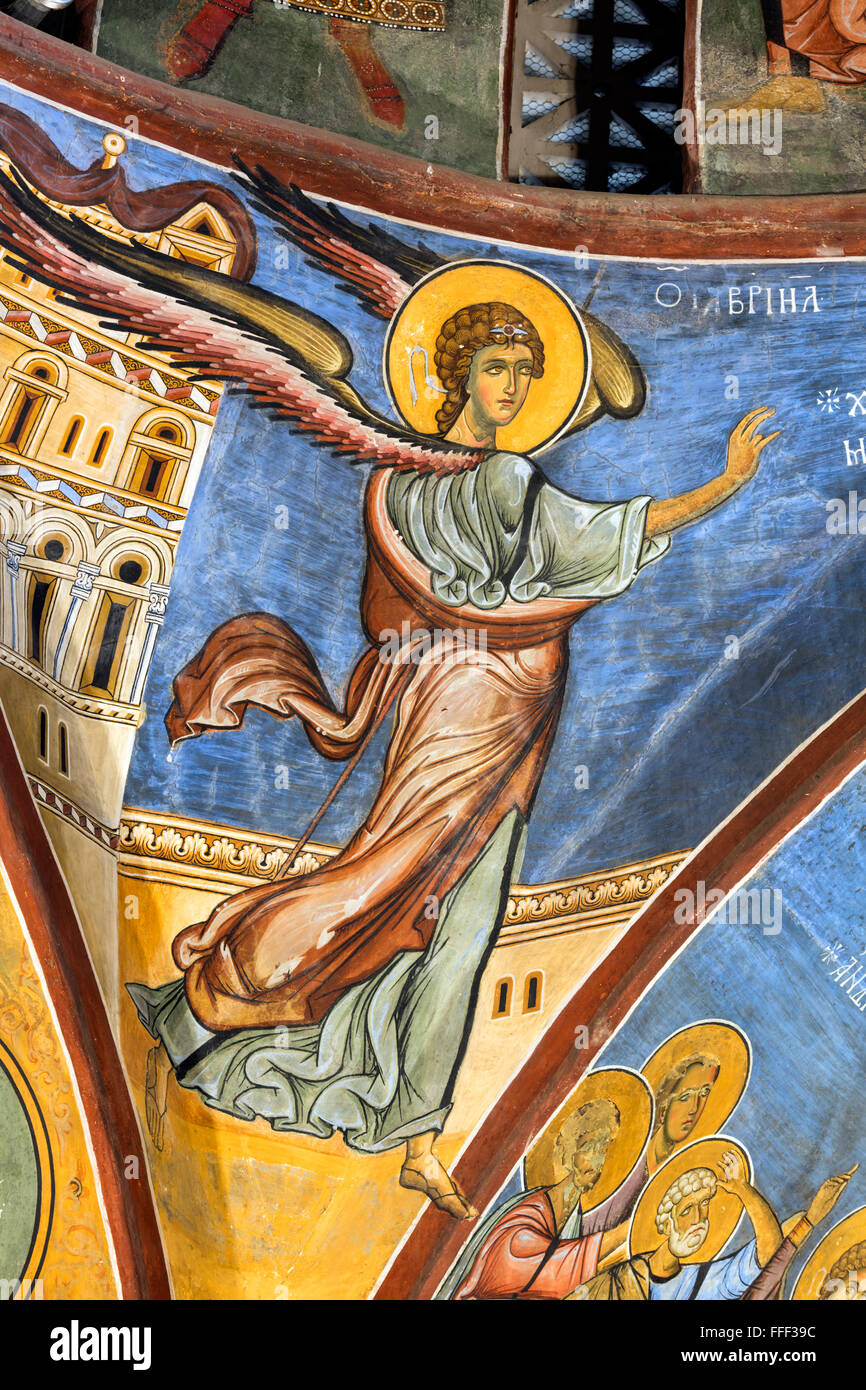 Fresque byzantine (12ème siècle) dans l'église Panagia tou Arakou ...