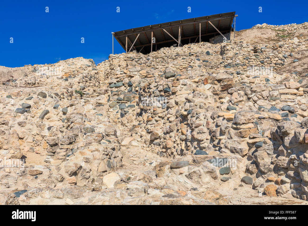 Choirokoitia khirokitia cyprus village Banque de photographies et d ...