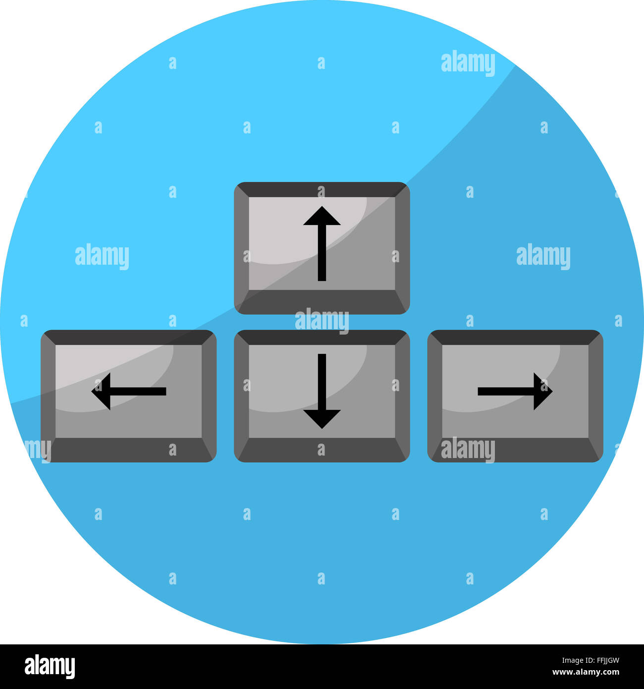 Touche du clavier flèche gauche Banque de photographies et d’images à ...