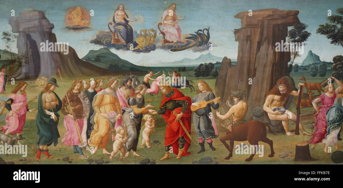 Les noces de Thétis et de Pélée, 1490, par Bartolomeo di Giovanni (1465 ...