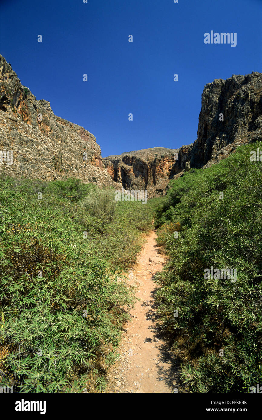 Paysage de gorge de zakros Banque de photographies et d’images à haute ...