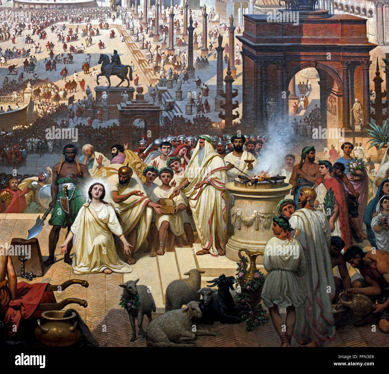 Martyre de st agnes dans le roman Banque de photographies et d’images à ...