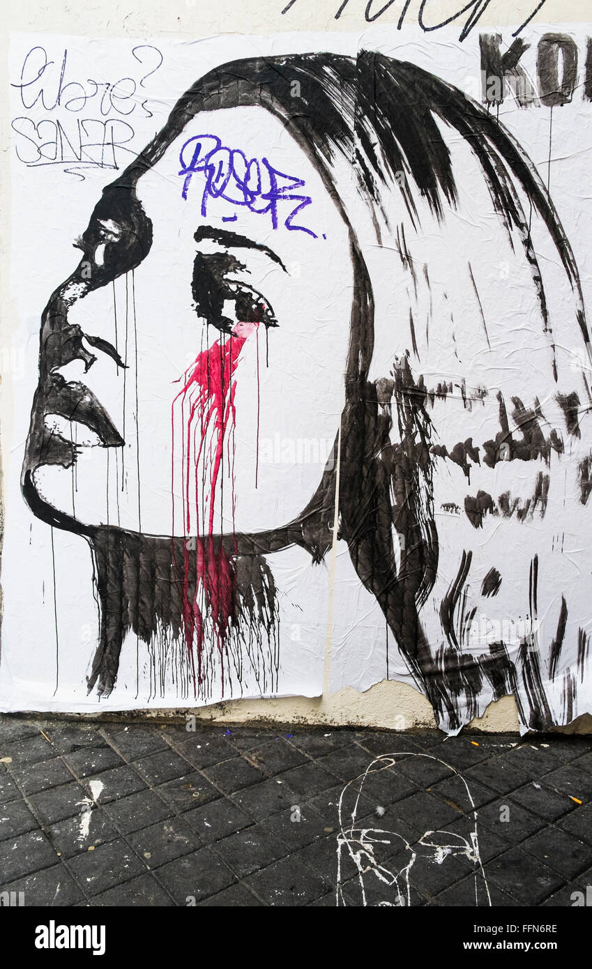 Dessin de femme qui pleure Banque de photographies et d’images à haute résolution - Alamy