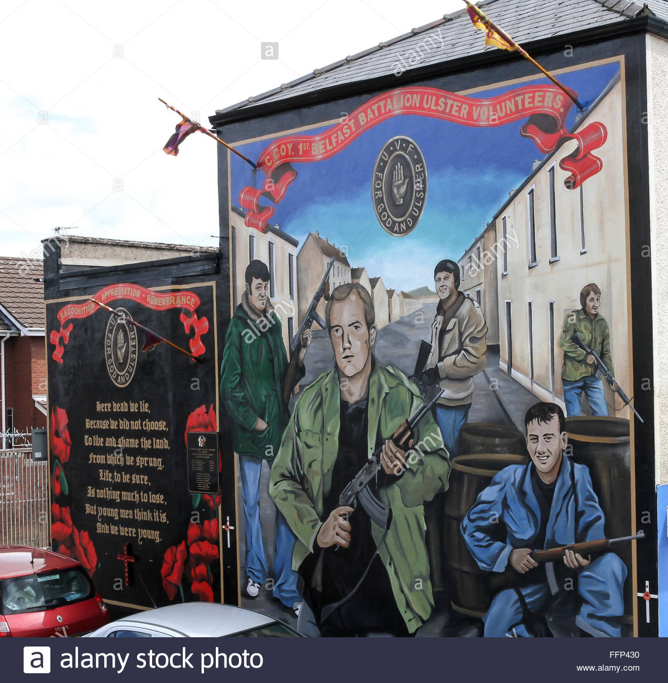 Uvf Mural Belfast Banque d'image et photos - Alamy