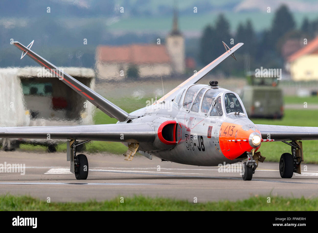 Fouga CM-170R Magister jet trainer F-AZPZ Photo Stock - Alamy