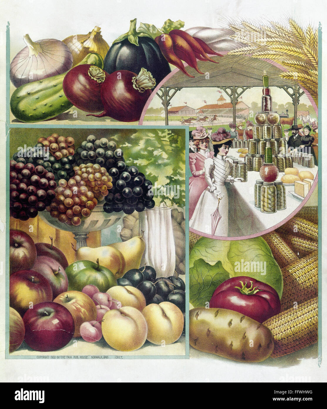 La MISE EN CONSERVE DES LÉGUMES, 1900. /NJars de conserves de fruits et ...