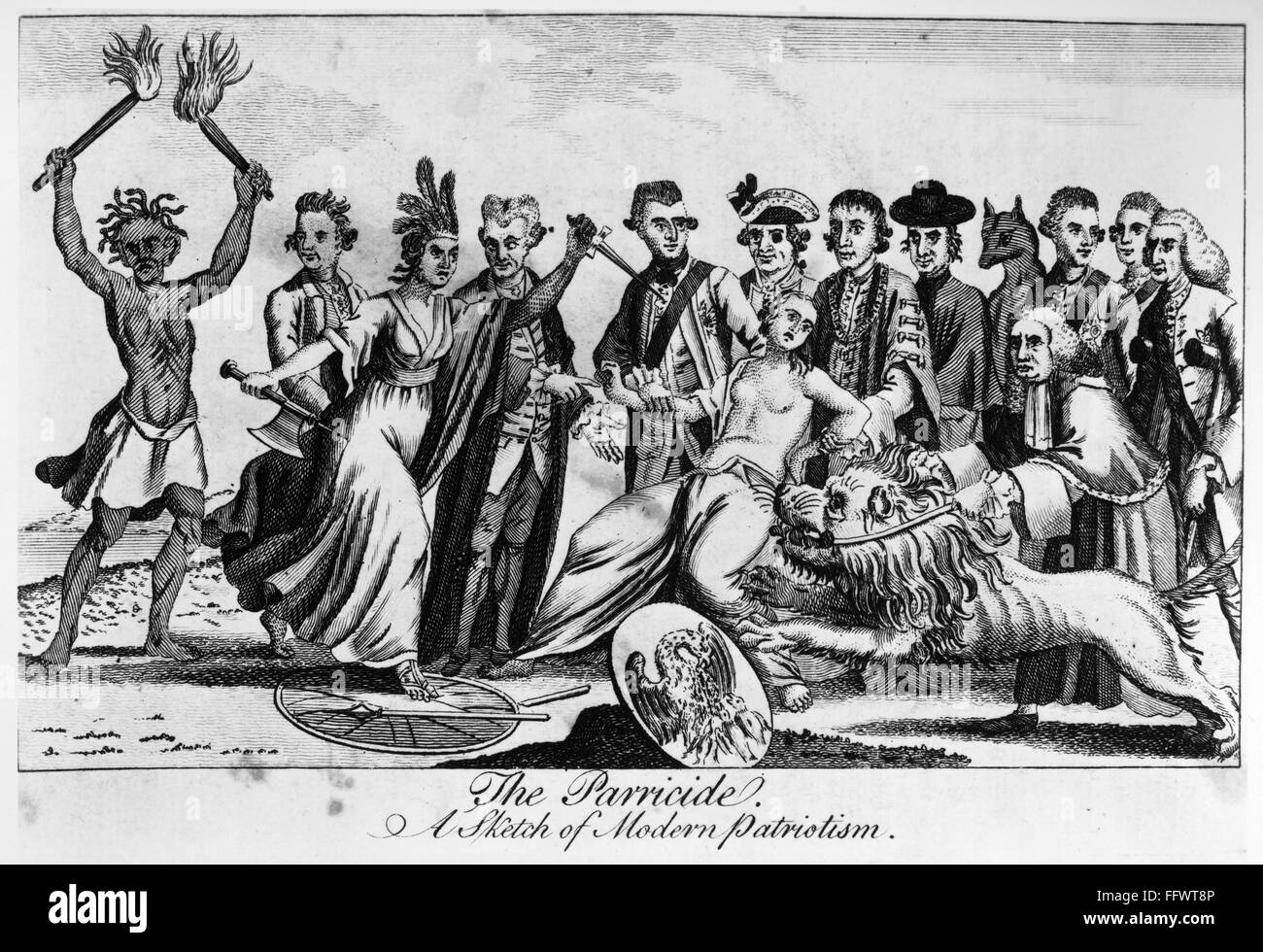 La guerre révolutionnaire : cartoon. /N'Til parricide. Un croquis de ...