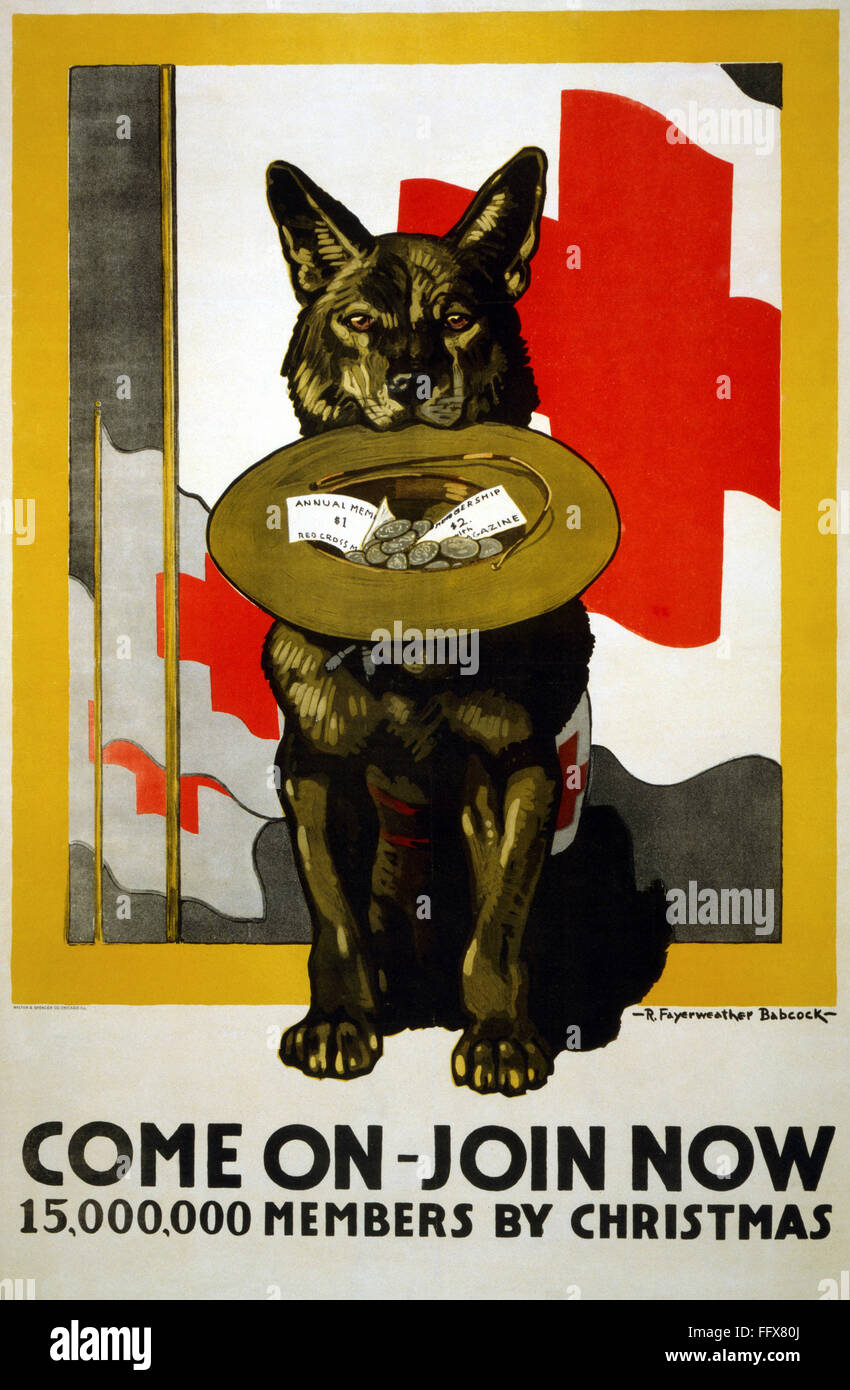 L'affiche de la Croix-Rouge, 1917. NAmerican /Croix Rouge, le ...