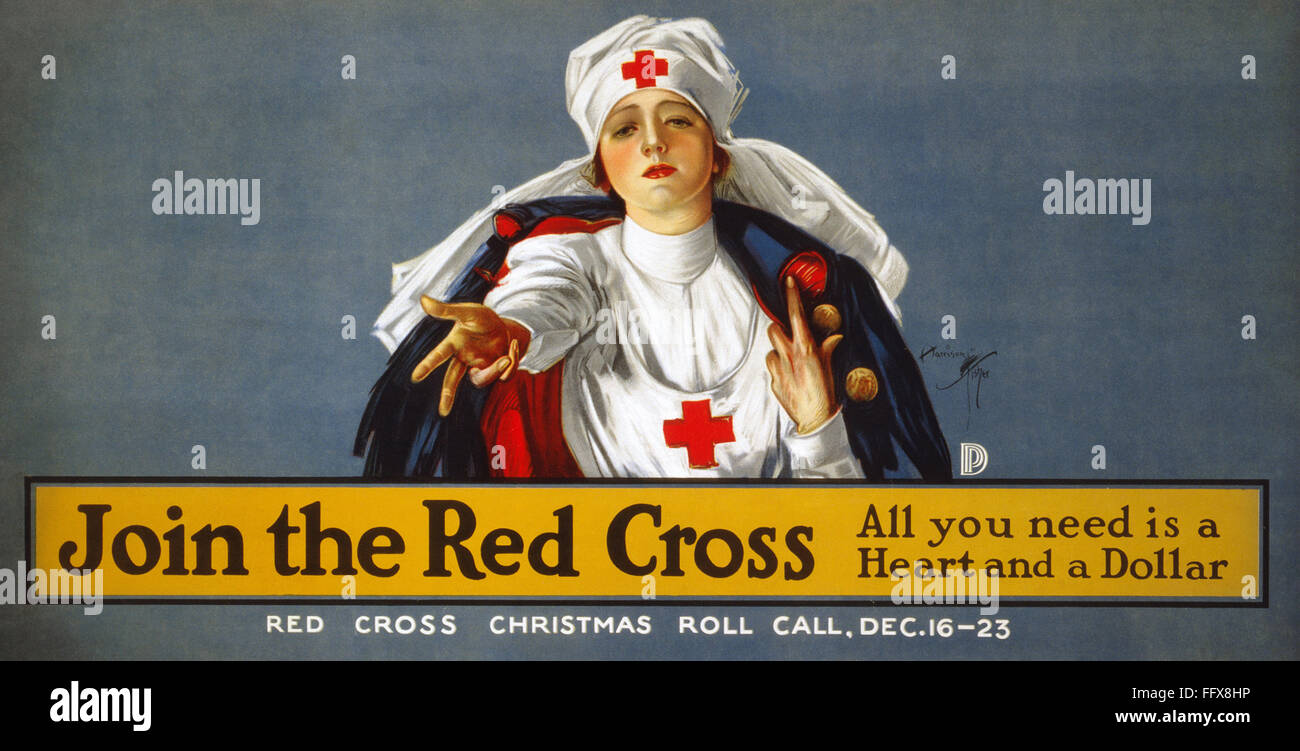 L'affiche de la Croix-Rouge, 1917. NAmerican /Croix Rouge, le ...