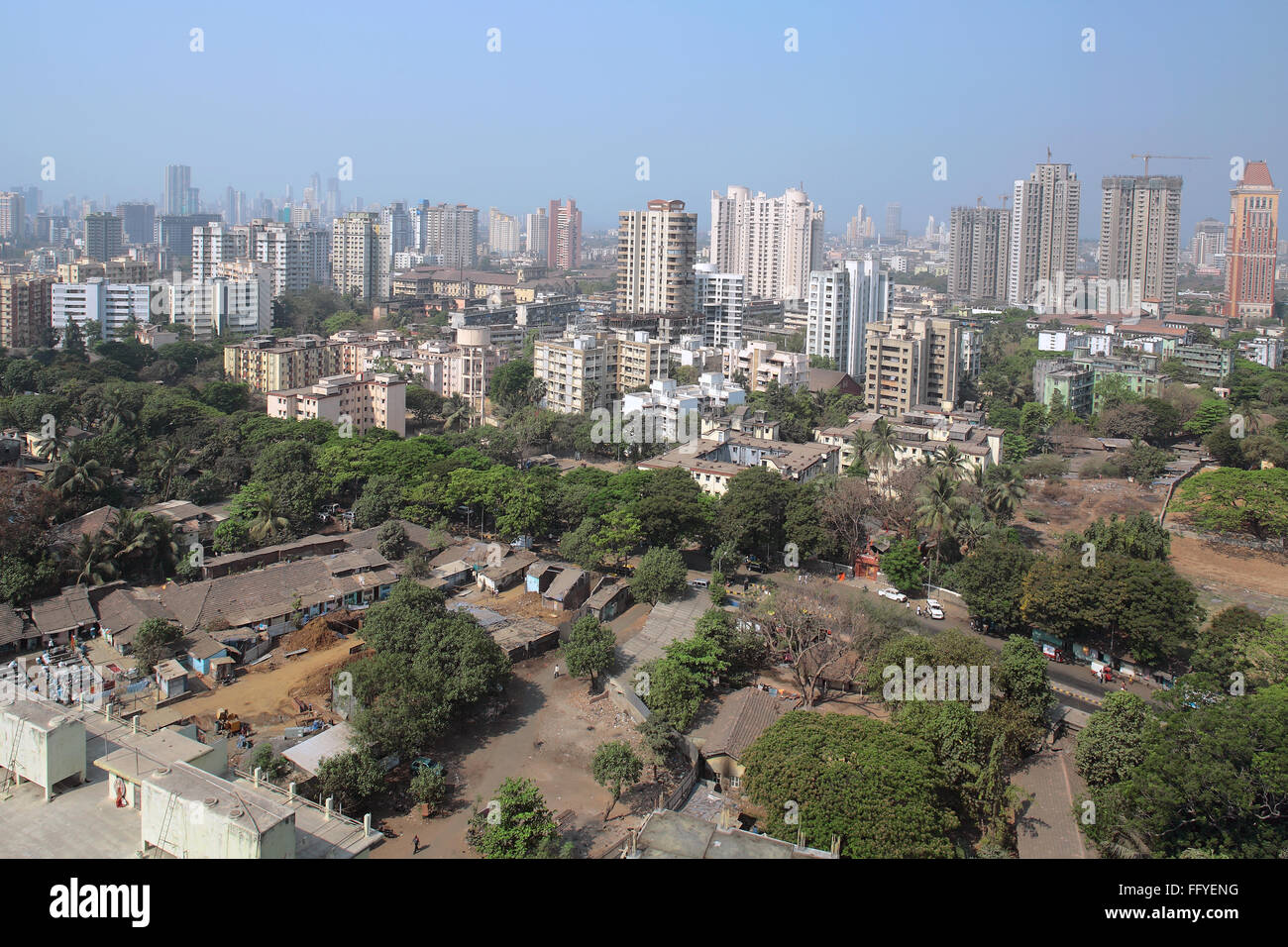 Vue aérienne de parel ; Bombay Mumbai Maharashtra ; Inde Photo Stock ...