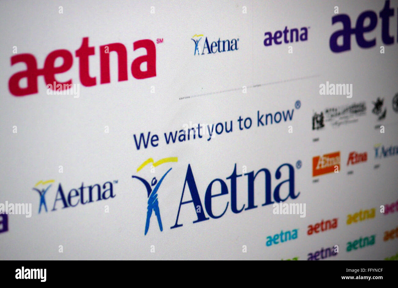 Aetna logo Banque de photographies et d’images à haute résolution - Alamy