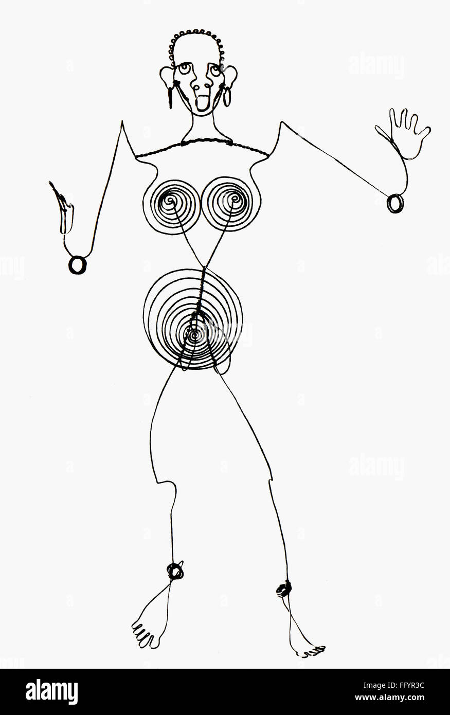 CALDER : Joséphine Baker. NWire /portrait de sculpture danseuse ...