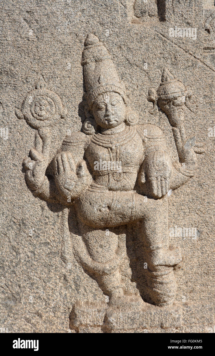 Jaya statue dwarpal Vishnu Hampi Vijayanagar UNESCO World Heritage ...