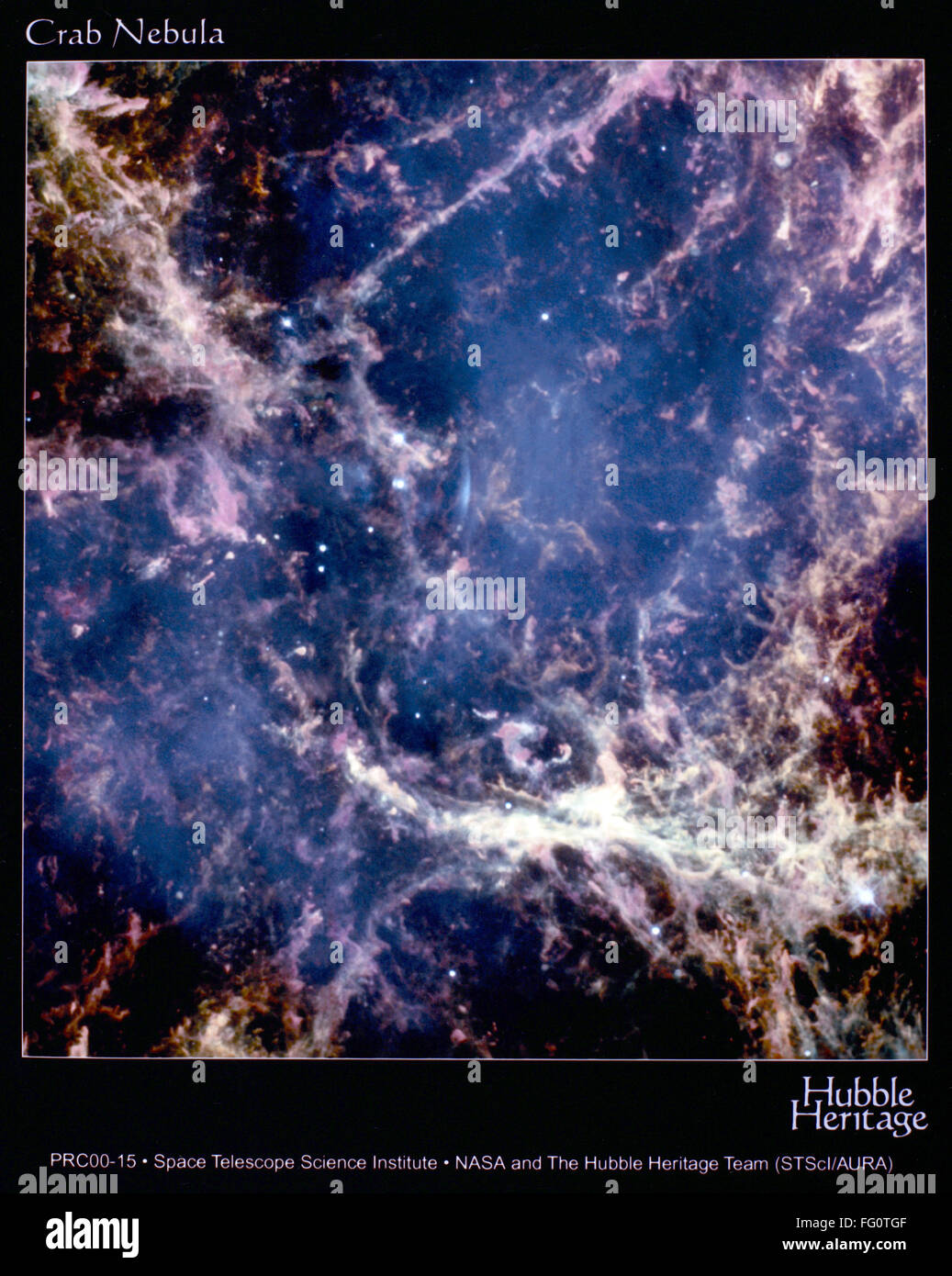 L'espace : nébuleuse du Crabe, 1995. /Nla nébuleuse du Crabe dans de ...