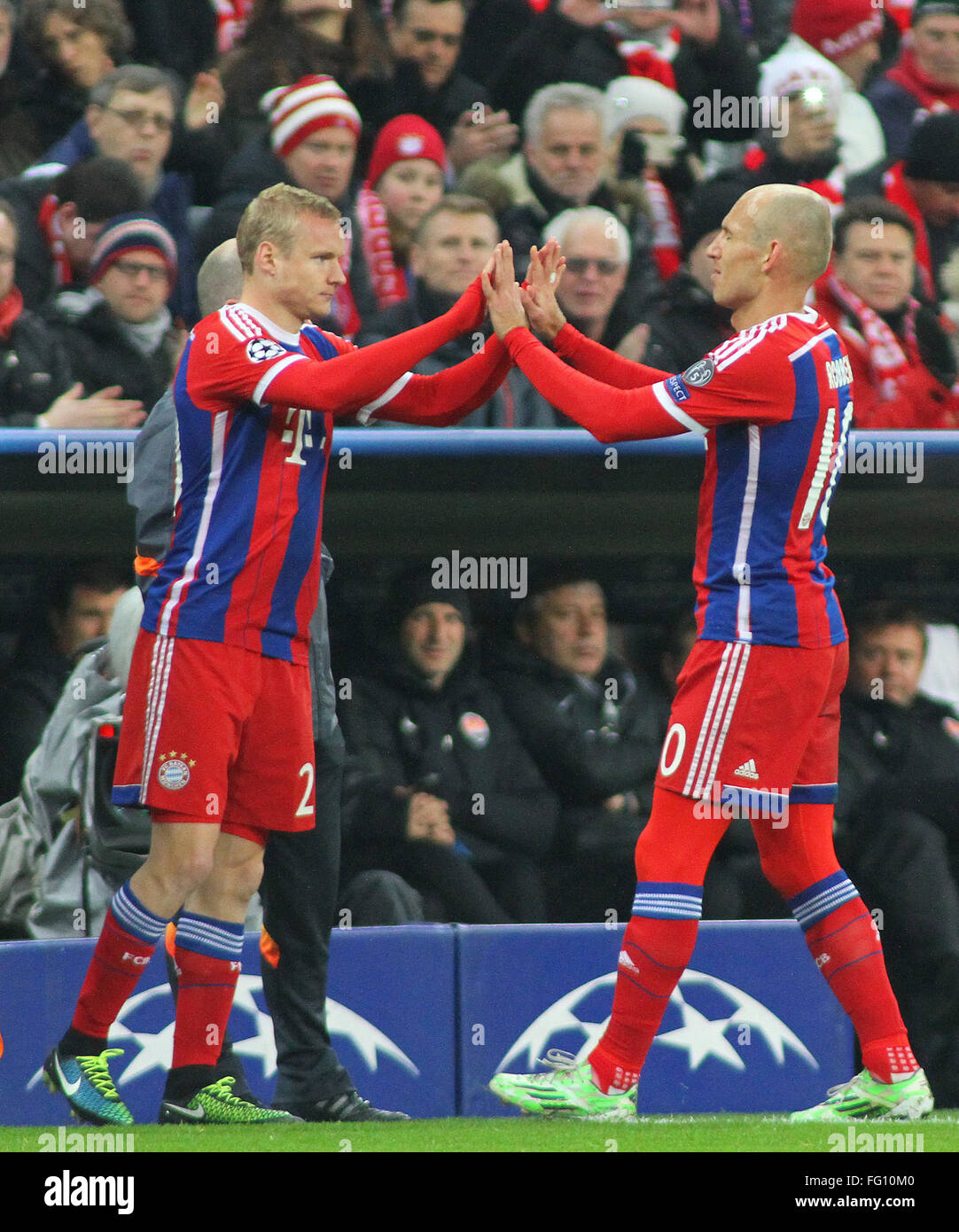 MUNICH, ALLEMAGNE - 11 mars 2015 : le milieu de terrain du Bayern ...