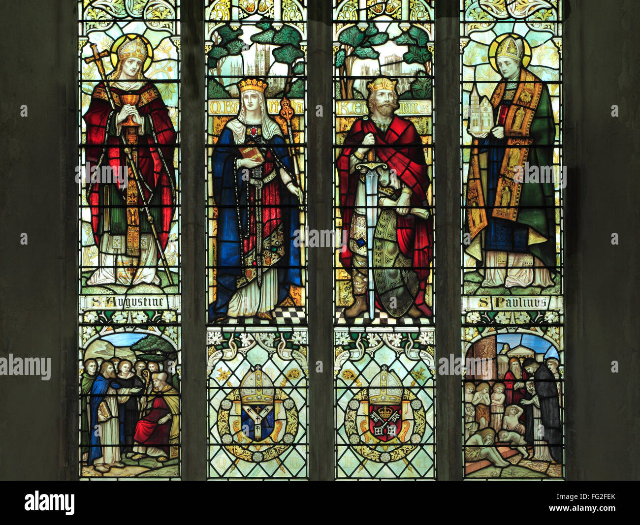 Roi edwin de northumbria et st paulinus Banque de photographies et d ...