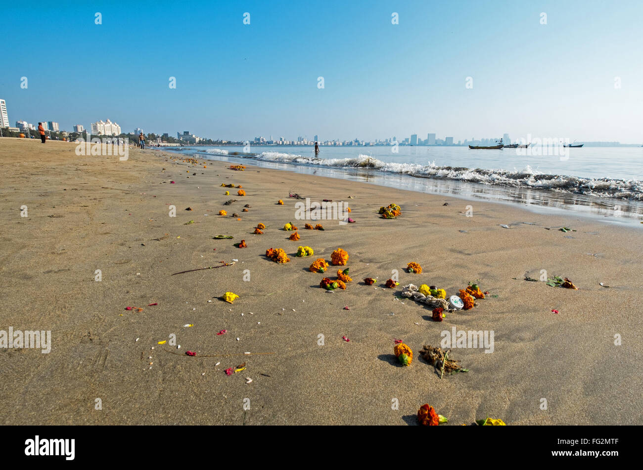 Chowpatty beach mumbai Banque de photographies et d’images à haute ...