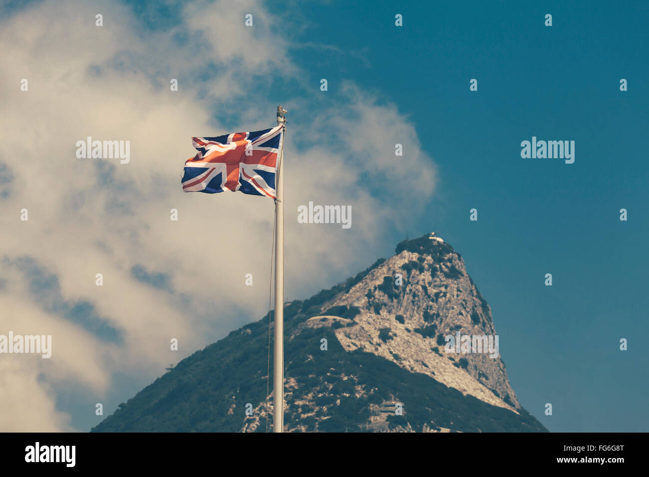 Territoire britannique d'outre-mer le Rocher de Gibraltar et le ...