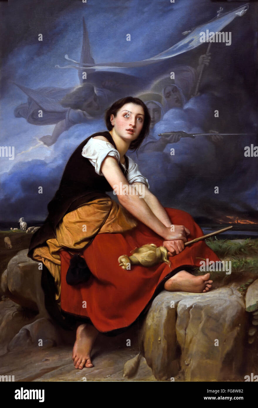 Jeanne d'Arc ecoutant ses voix - Jeanne d'Arc à l'écoute de sa voix par ...