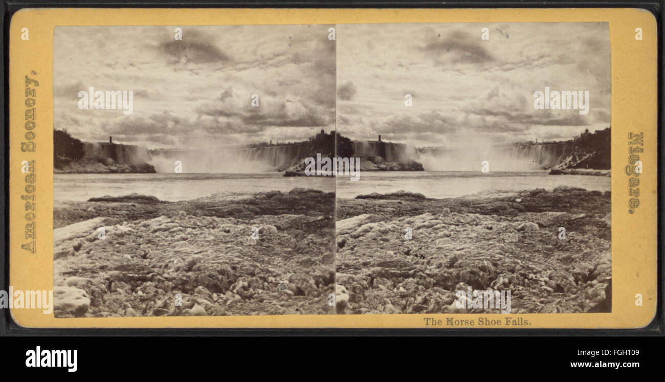 Cette photographie stéréoscopique montre les légendaires chutes en fer ...