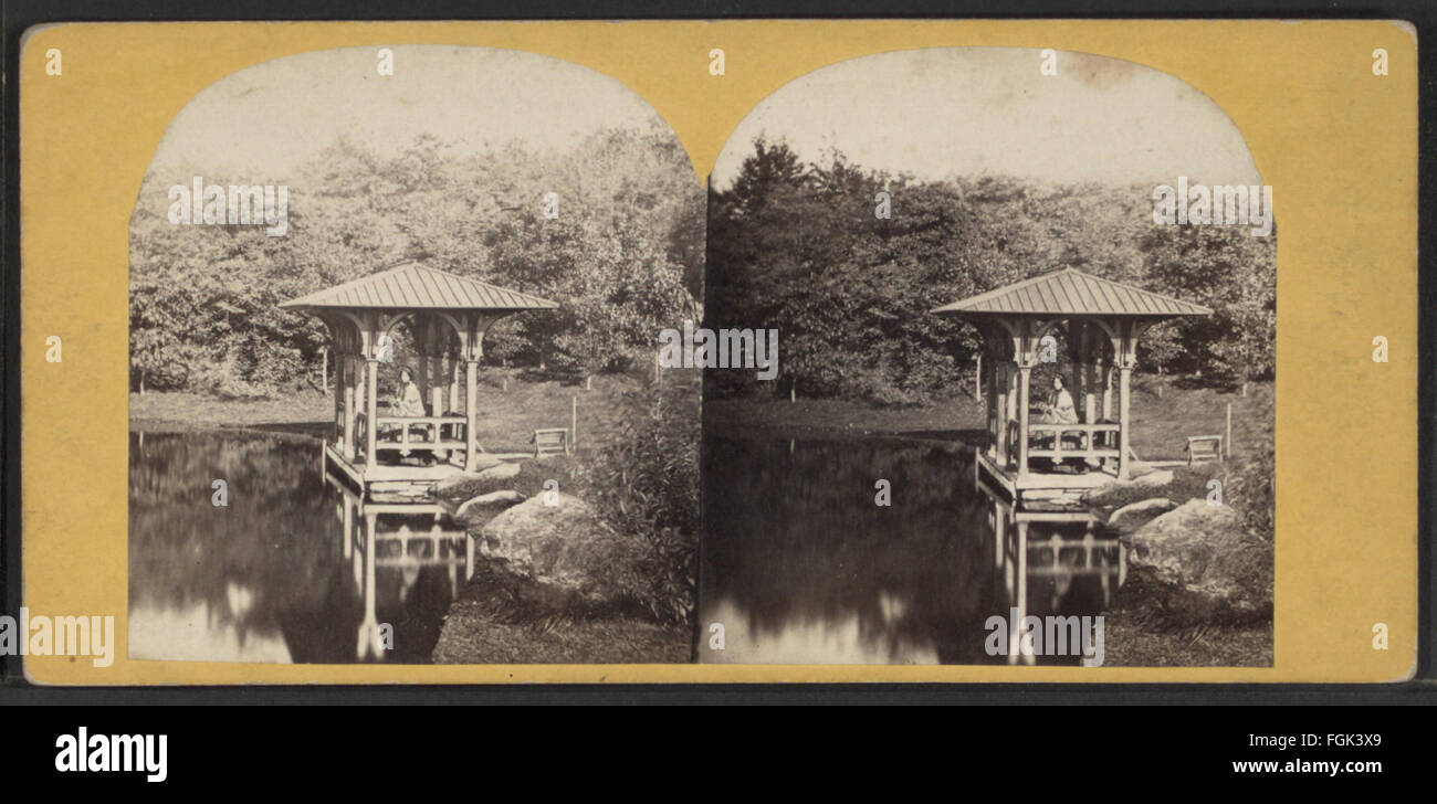 Photographie stéréoscopique de Robert N. Dennis montrant le pont ...