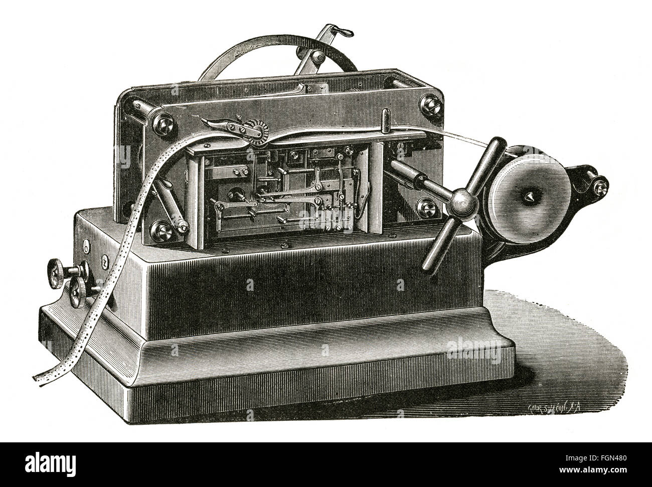 Automatic telegraph Banque d'images détourées - Alamy