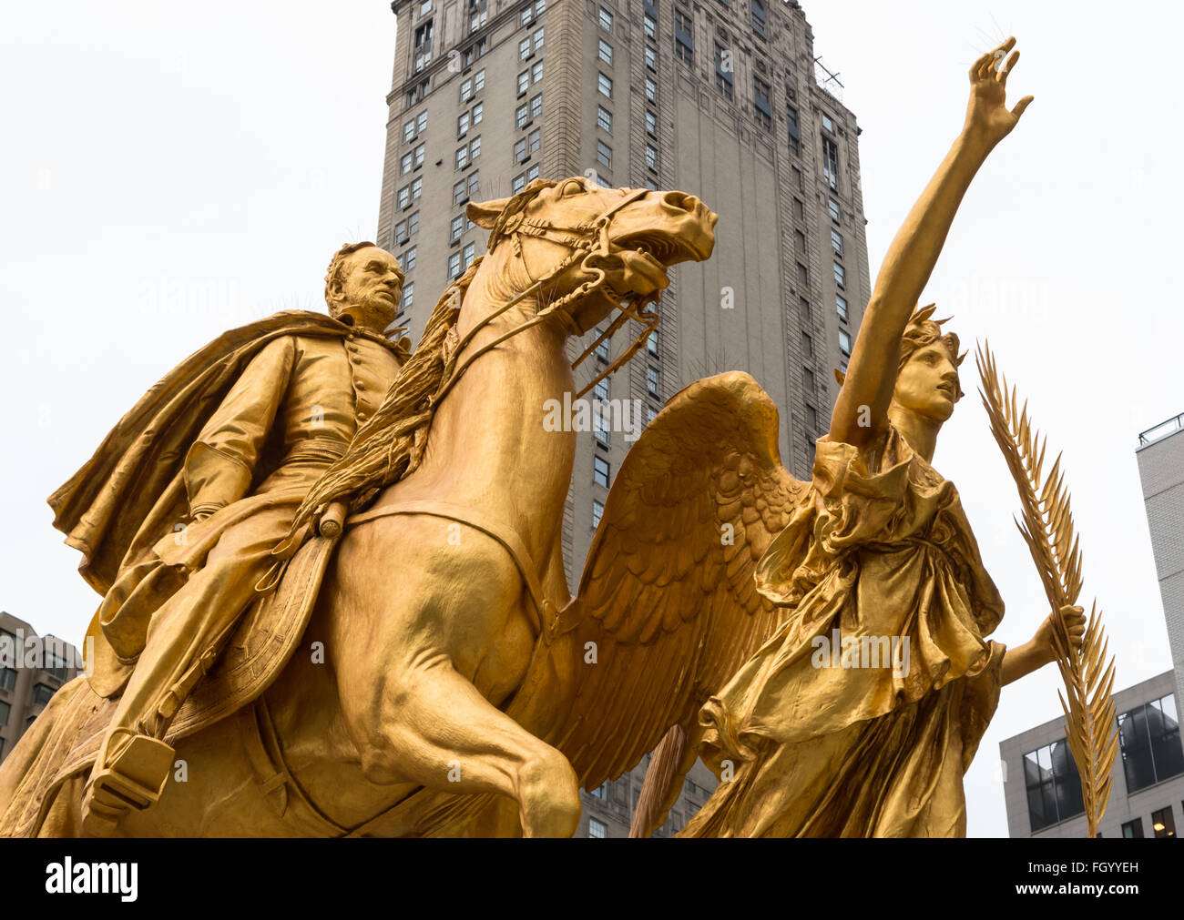 General Sherman Monument Statue Banque d'image et photos - Alamy