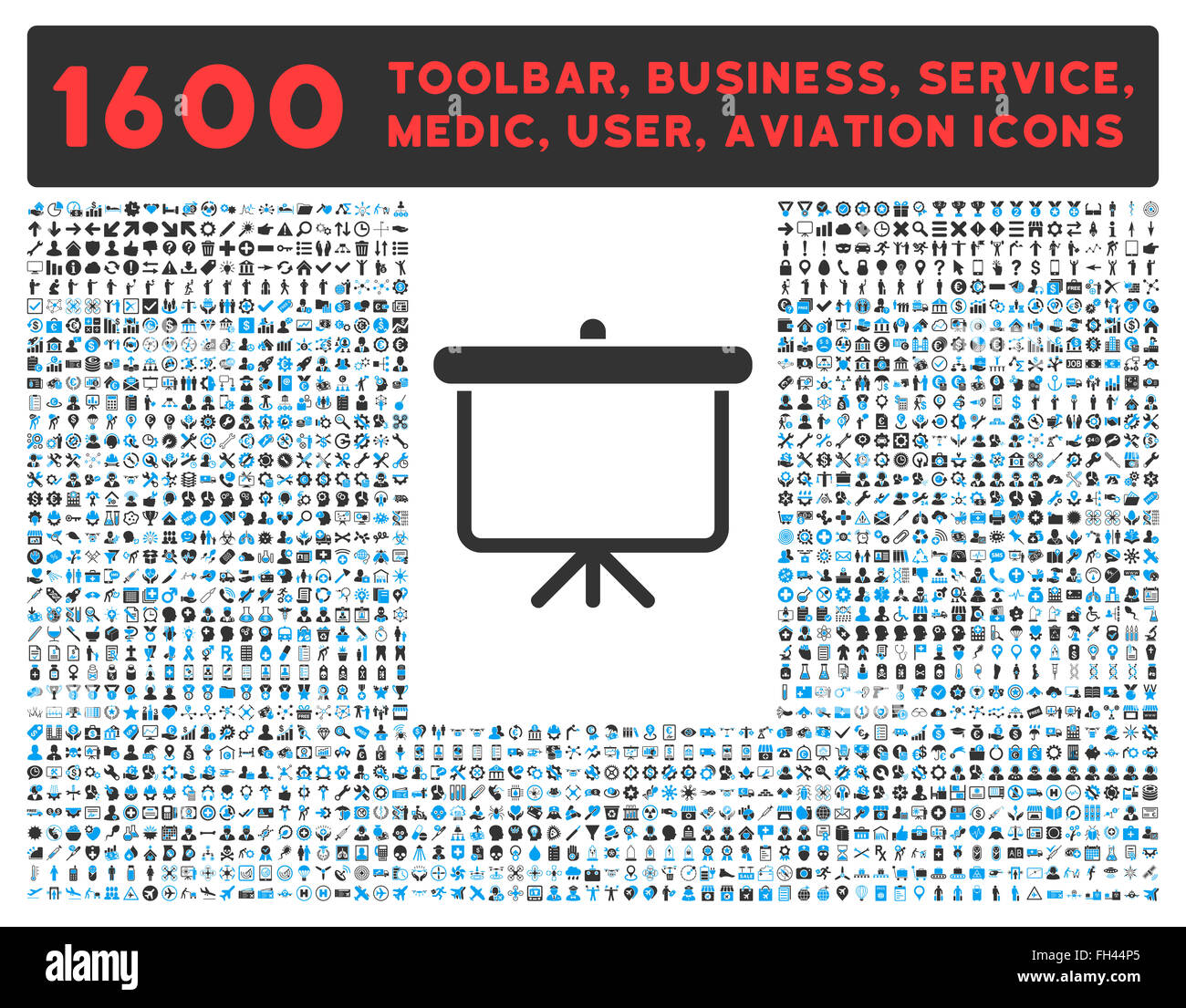 L'icône de projection avec une grande collection de pictogrammes Photo ...