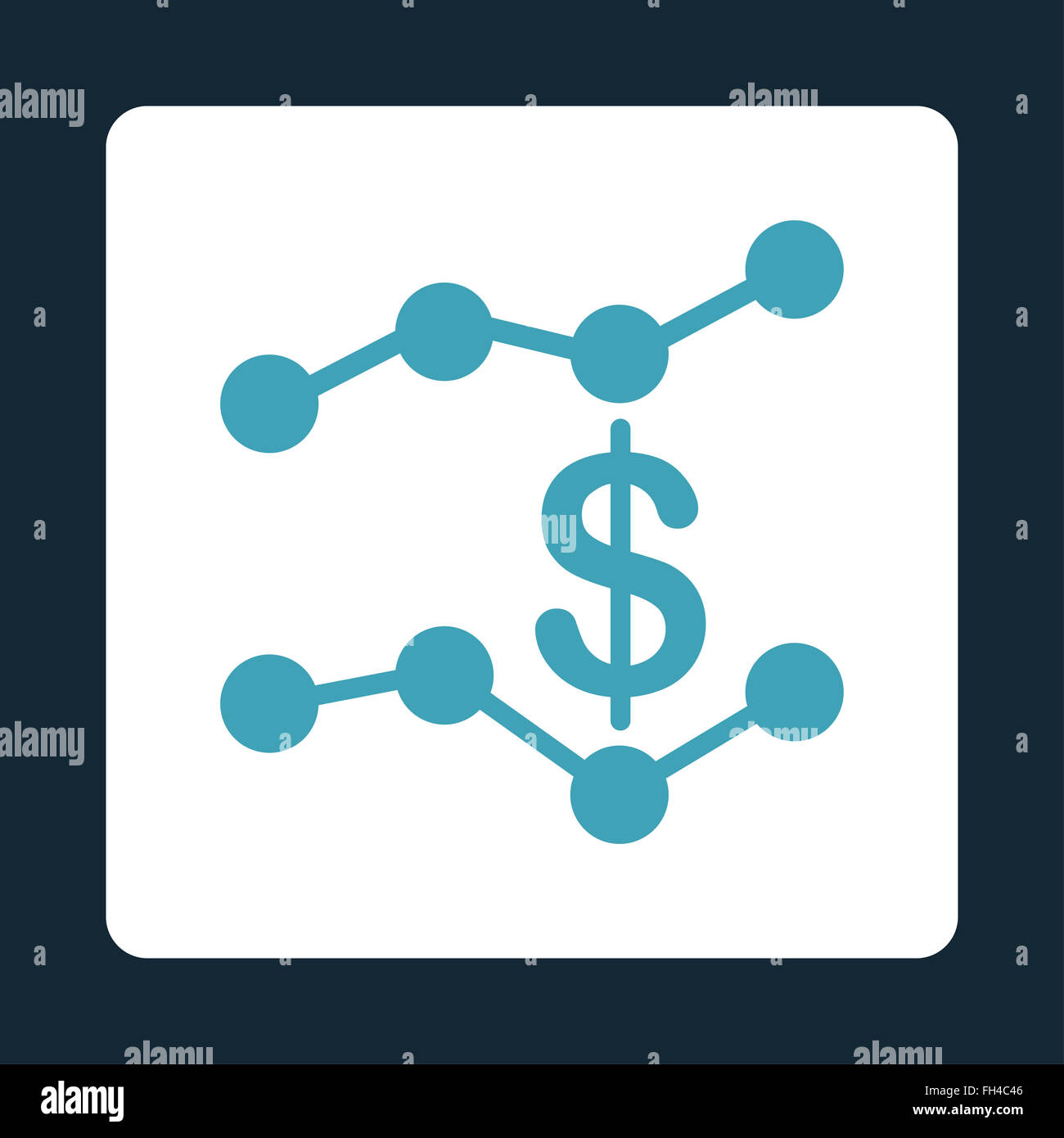 L'icône de l'évolution des ventes Photo Stock - Alamy