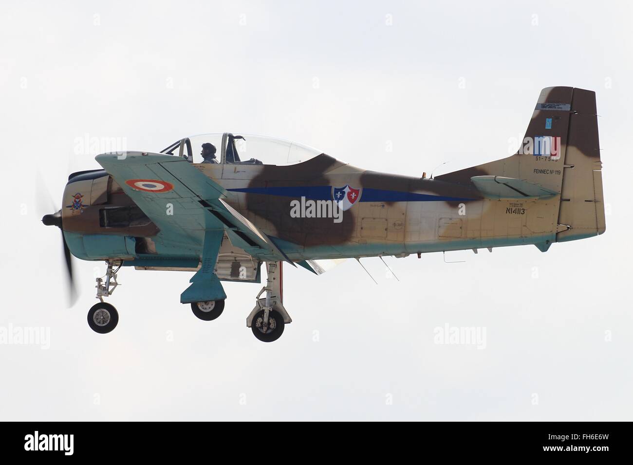 T 28 fennec in flight Banque de photographies et d’images à haute ...