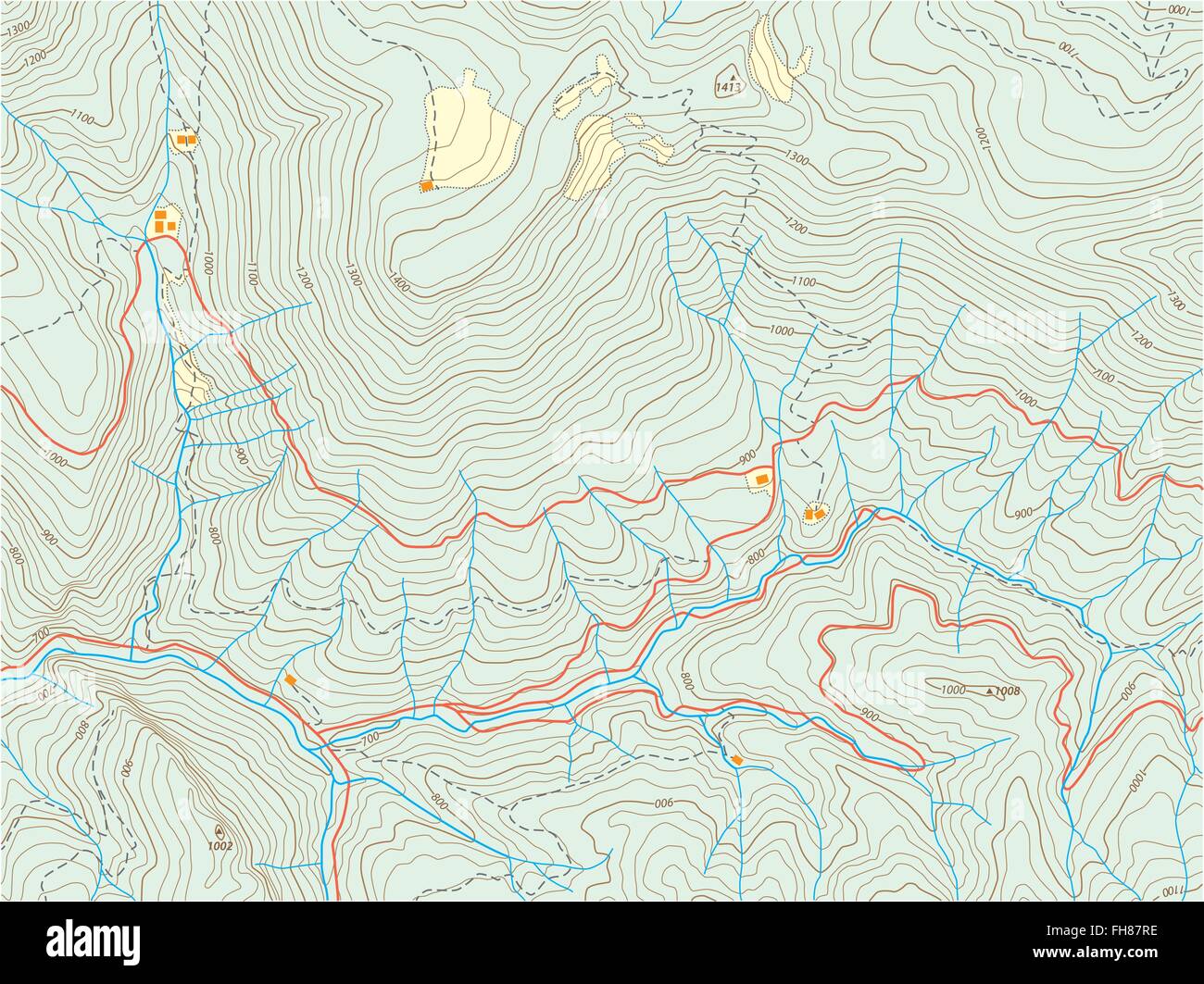 Carte topographique Banque de photographies et d’images à haute ...