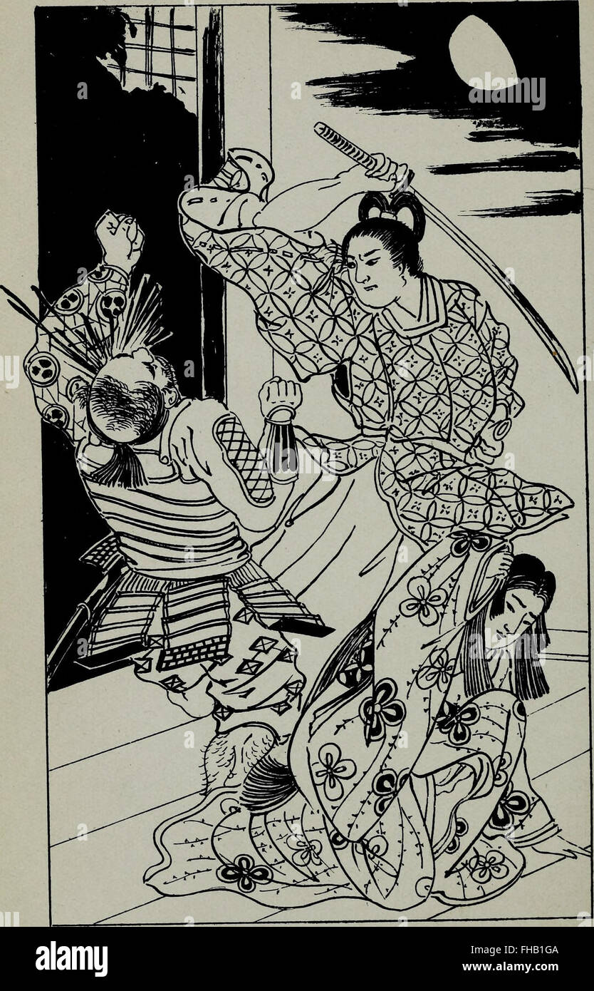 Un récit de 1910 de la vie et des aventures légendaires du moine guerrier Saito Musashi-bo ...