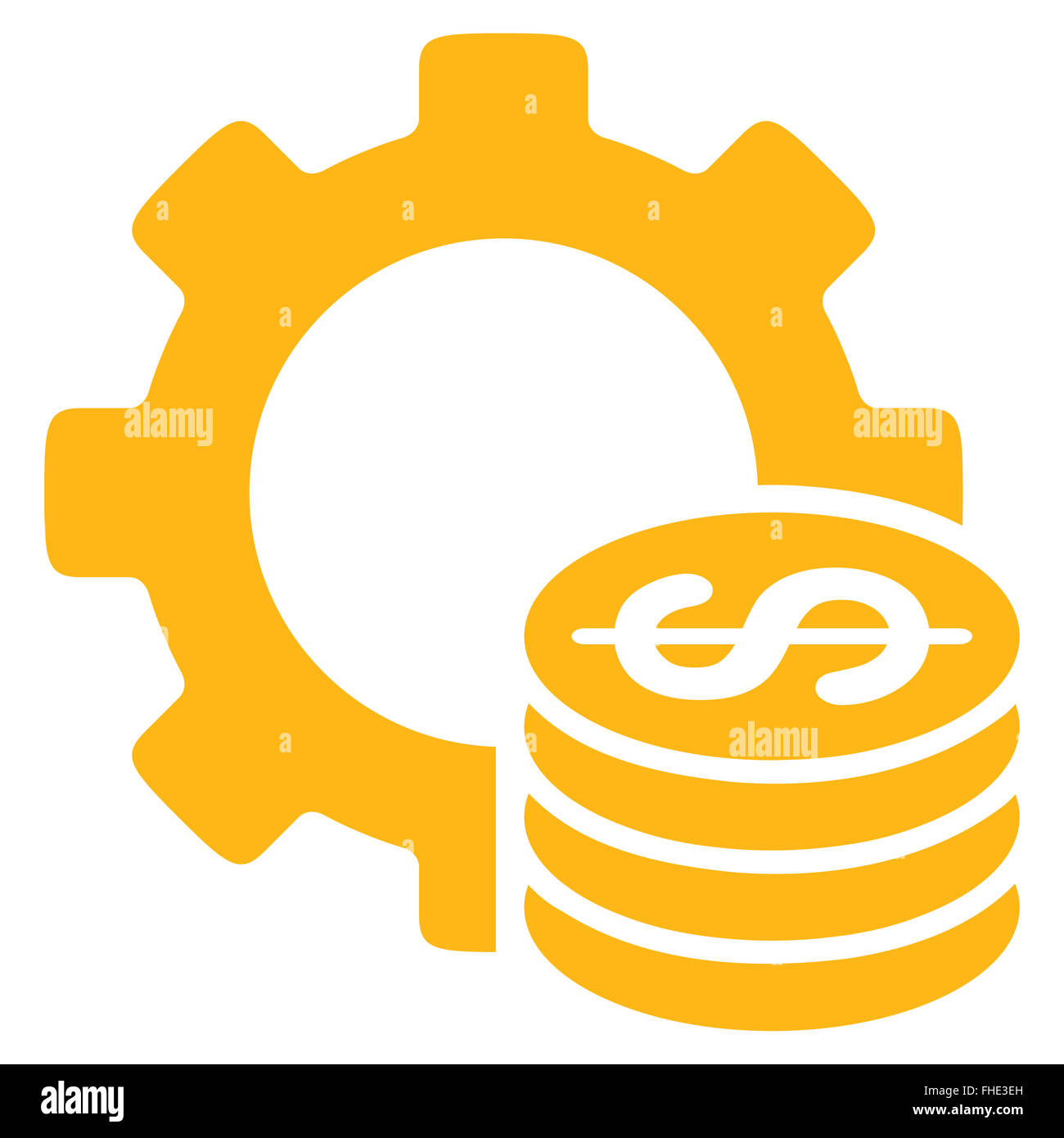 Coût de développement Icône plate Photo Stock - Alamy