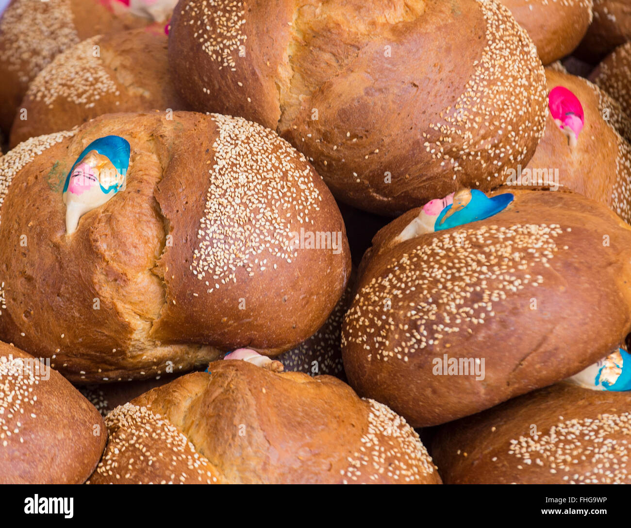 Pain traditionnel mexicain appelé pain des morts (Pan de Muerto ...