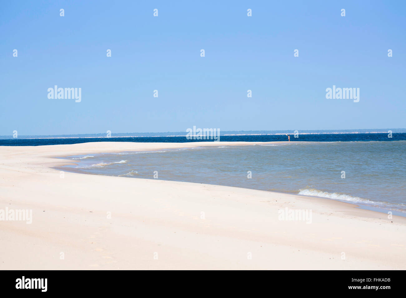 Le Brésil, l'Amazonie brésilienne, Para, Alter do Chao, plage de Ponta ...