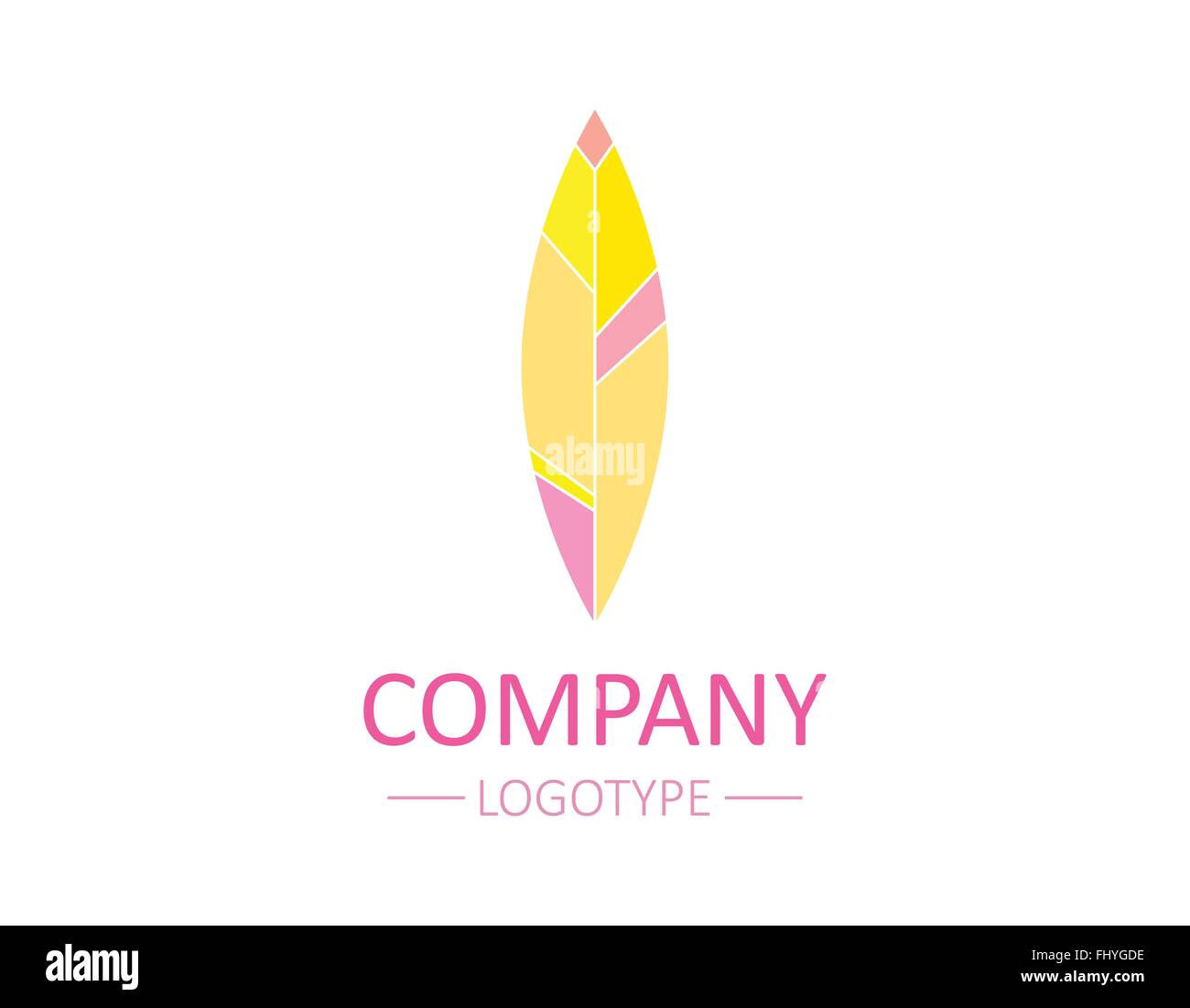 Logo plume Vector Image Vectorielle Stock - Alamy