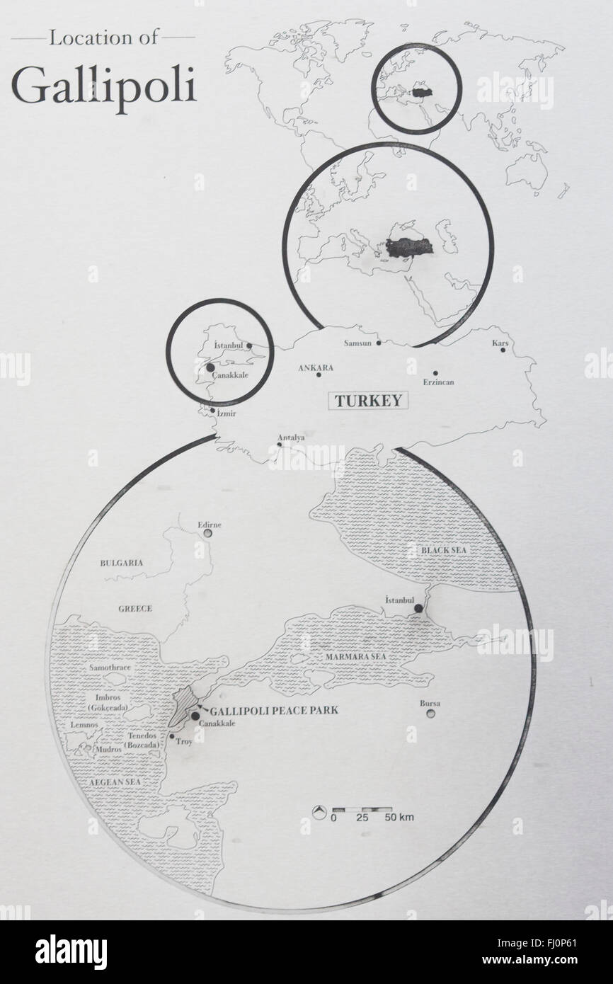 Mappa di gallipoli Banque de photographies et d’images à haute ...