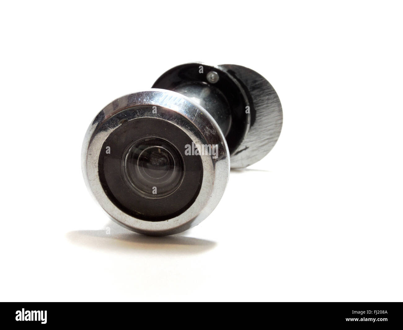 Door peephole Banque d'images détourées - Alamy