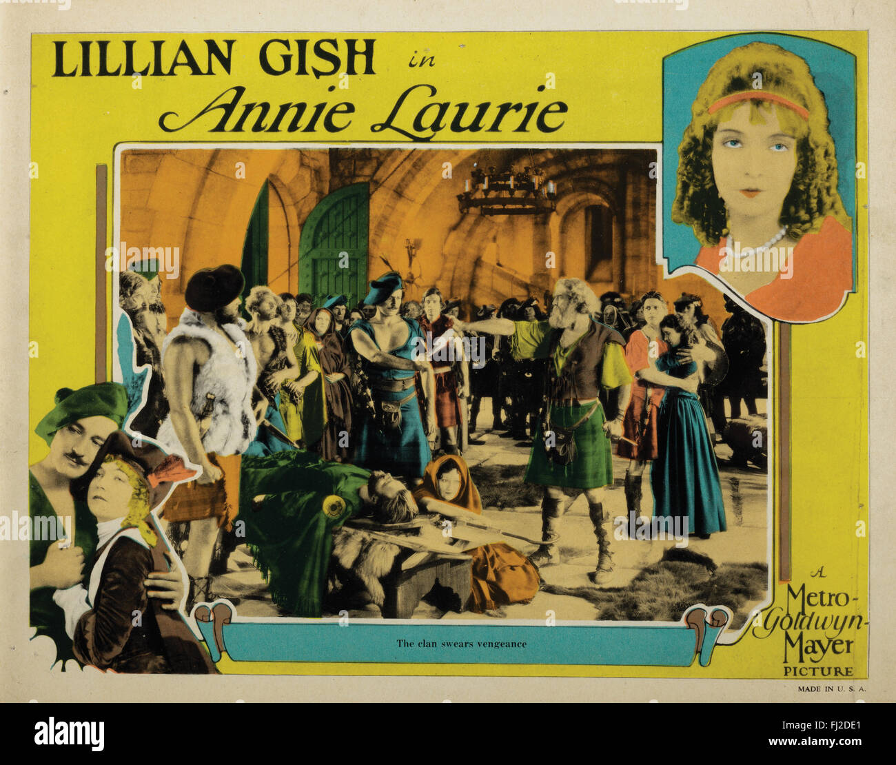 'Annie Laurie', (MGM, 1927), scène hall carte. Avec : Lillian Gish ...
