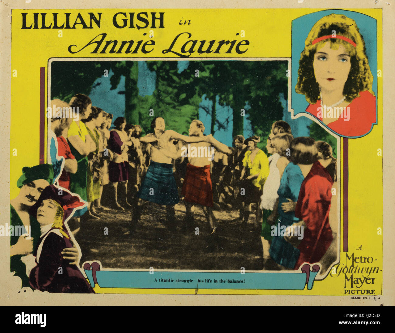 'Annie Laurie', (MGM, 1927), scène hall carte. Avec : Lillian Gish ...