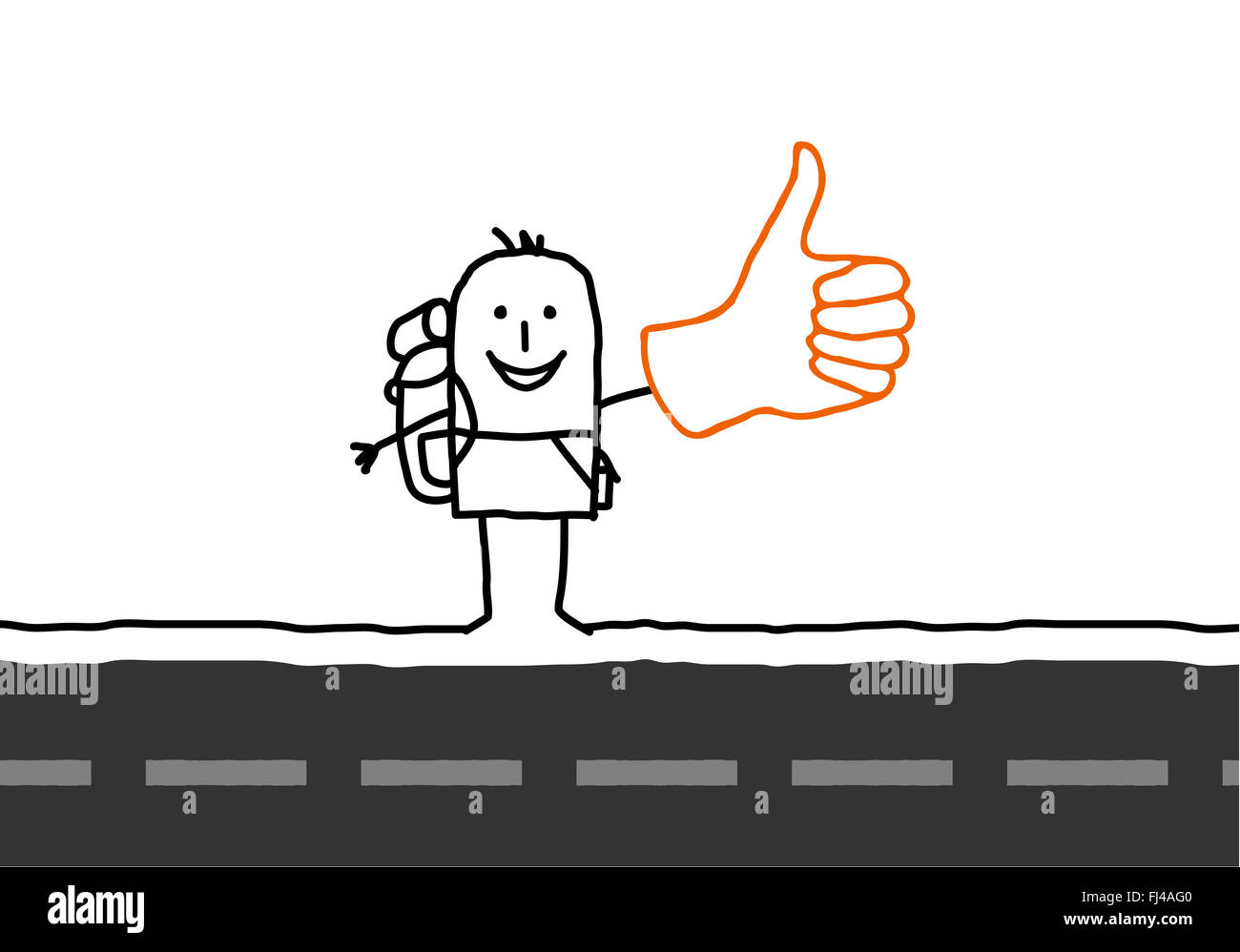 Road cartoon Banque de photographies et d’images à haute résolution - Alamy