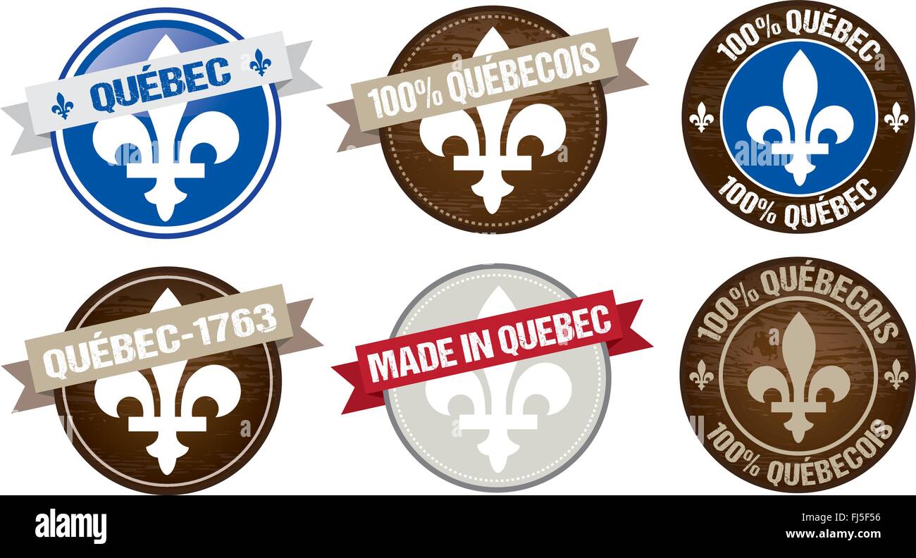 Québec logo Banque d'images vectorielles - Alamy