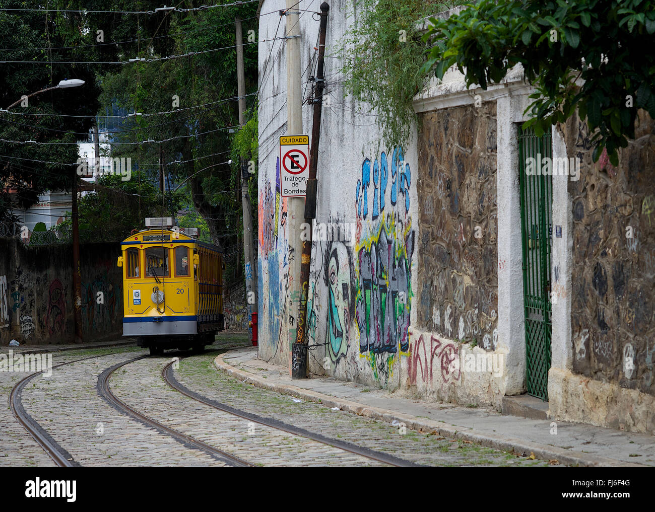 Tram ou tramway santa teresa rio Banque de photographies et d’images à ...
