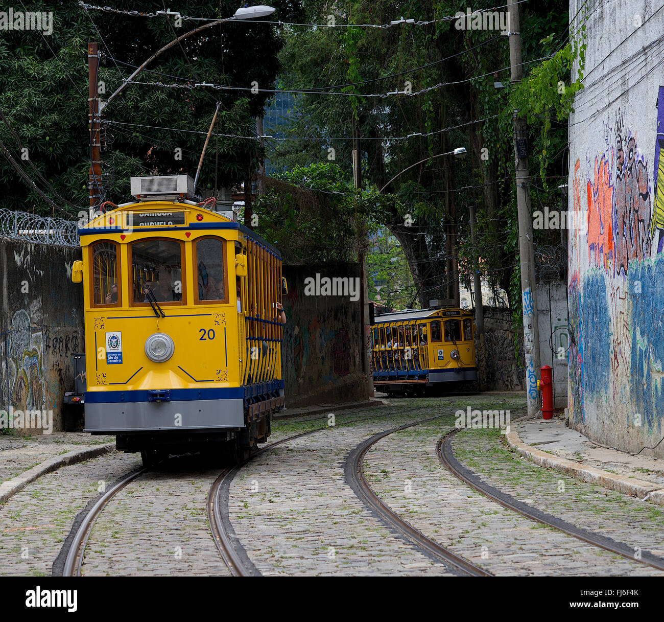 Tram ou tramway santa teresa rio Banque de photographies et d’images à ...