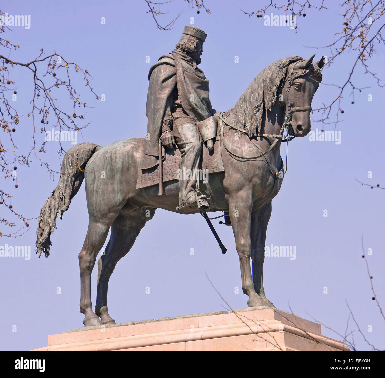 Bronze statue of garibaldi Banque de photographies et d’images à haute ...